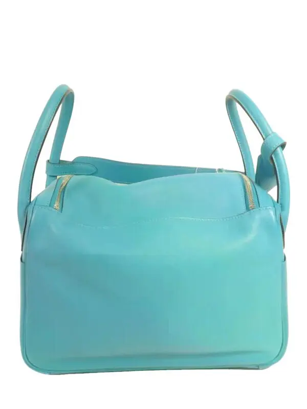 Hermès Lindy 30 Swift Leather Tote Bag - Blue
