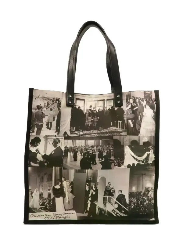 Dior Cruise 2025 Canvas Tote Bag - Black