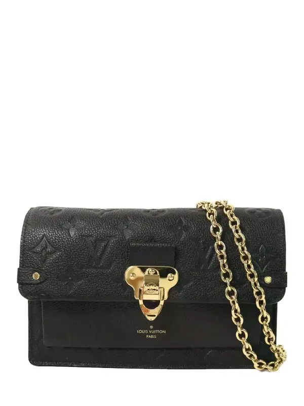 LOUIS VUITTON Vavin Monogram Empreinte Chain Shoulder Bag - Black