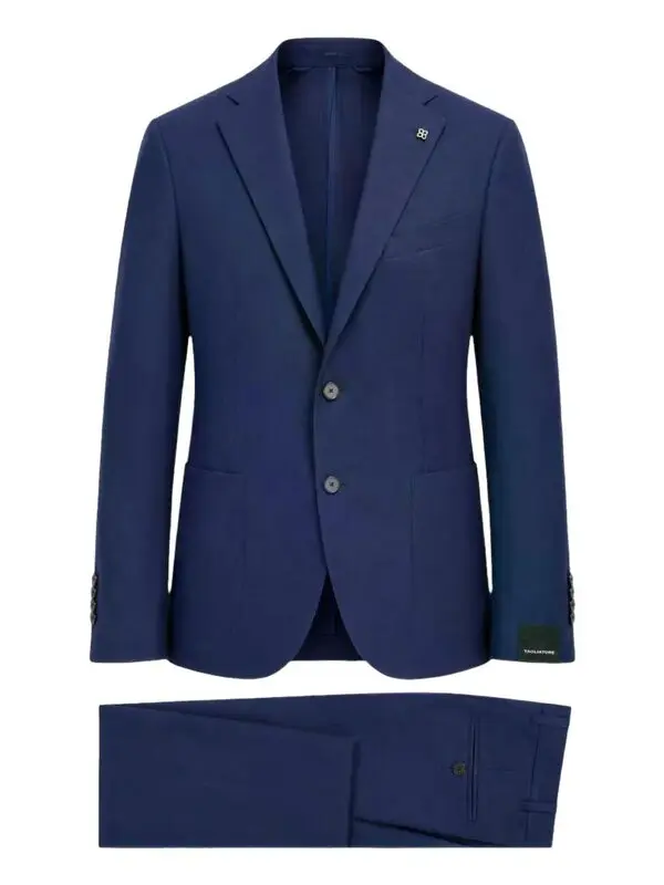 Tagliatore Single-breasted Notched-lapel Suit - Blue