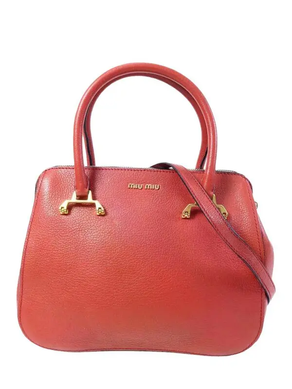 Miu Miu Two-way Shoulder Bag - Red