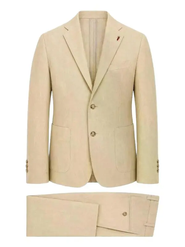 MULISH Single-breasted Notched-lapels Suit - Neutrals