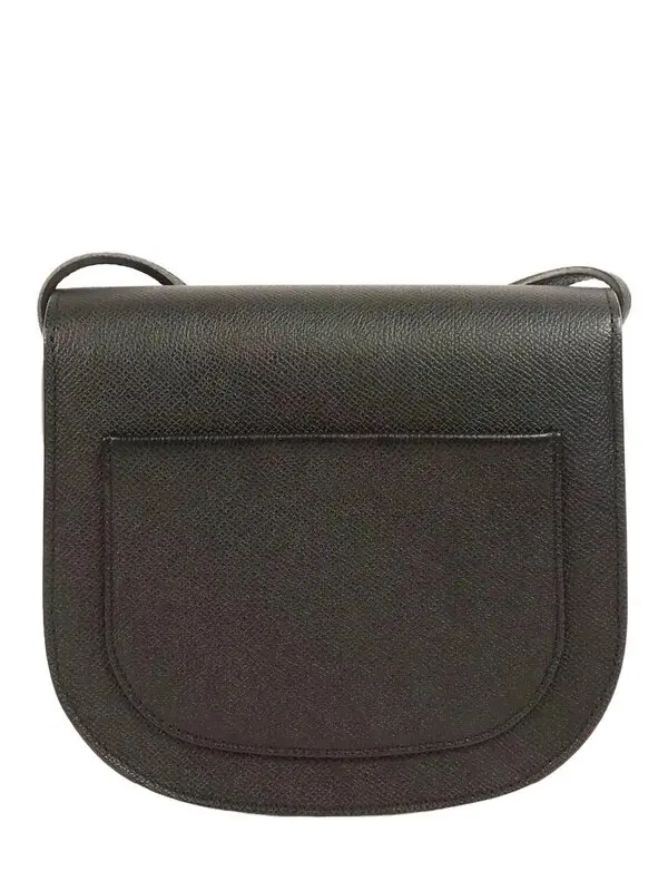 Celine Ghw Trotteur Leather Crossbody Bag - Black