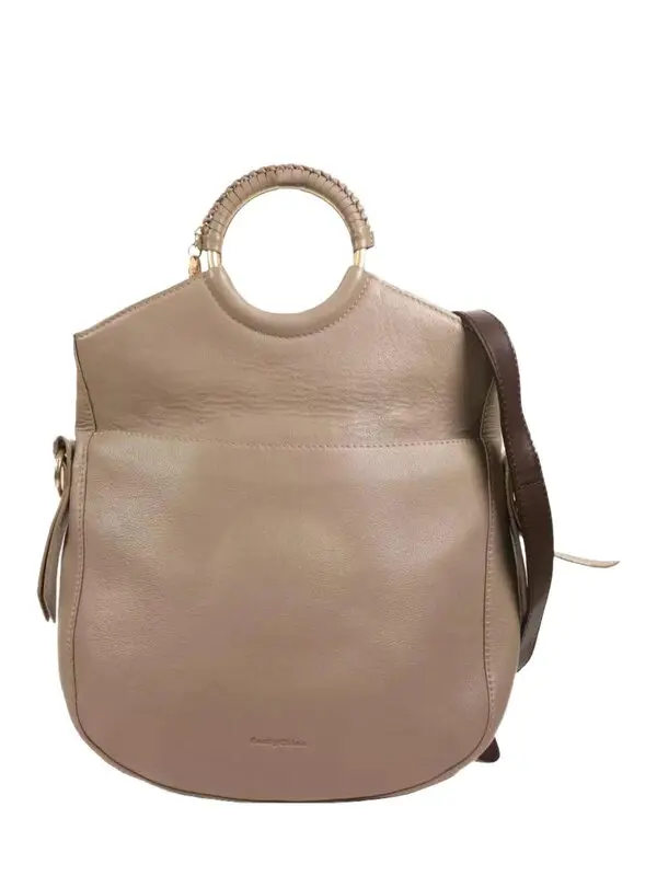See By Chloé Leather Ring-handle Tote Bag - Neutrals