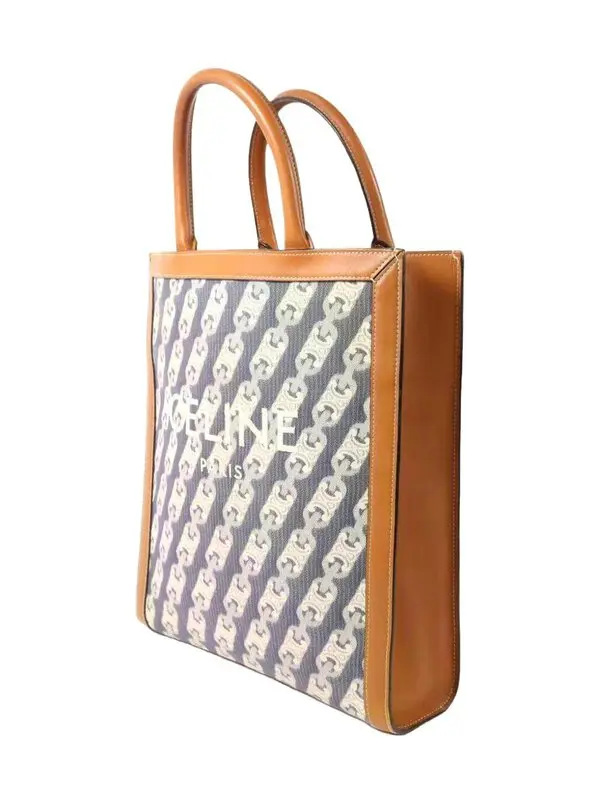 Celine Triomphe Canvas Tote Bag - Blue