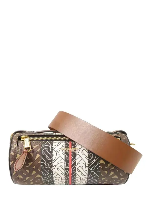Burberry Monogram Pattern Shoulder Bag - Brown