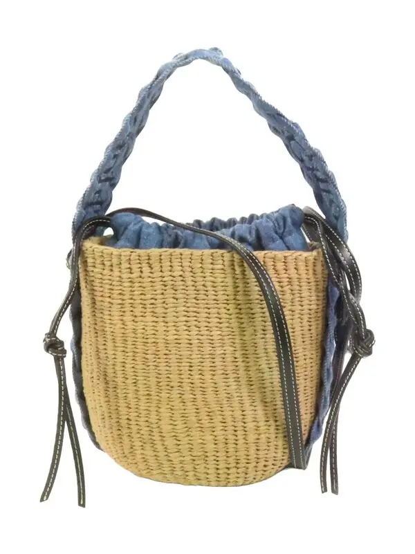 Chloé Woody Denim Basket Bag - Neutrals
