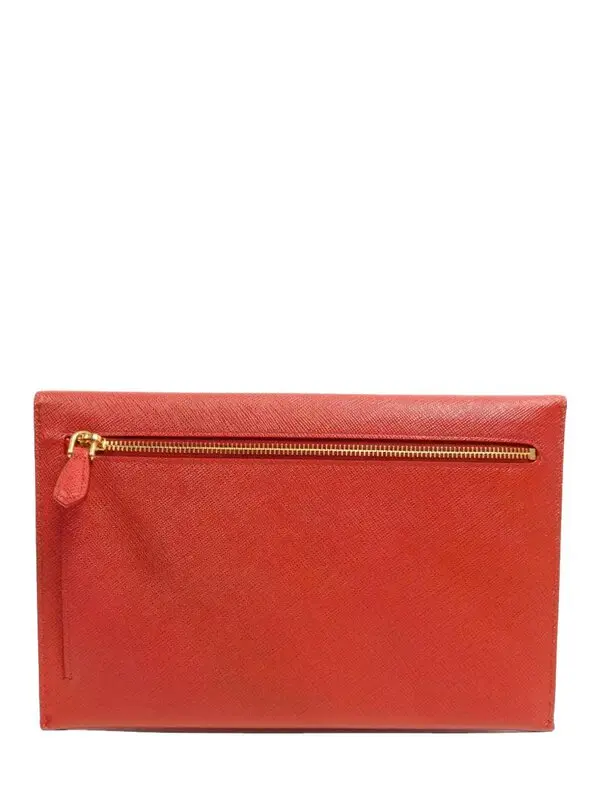 Prada Envelope Clutch Bag - Red