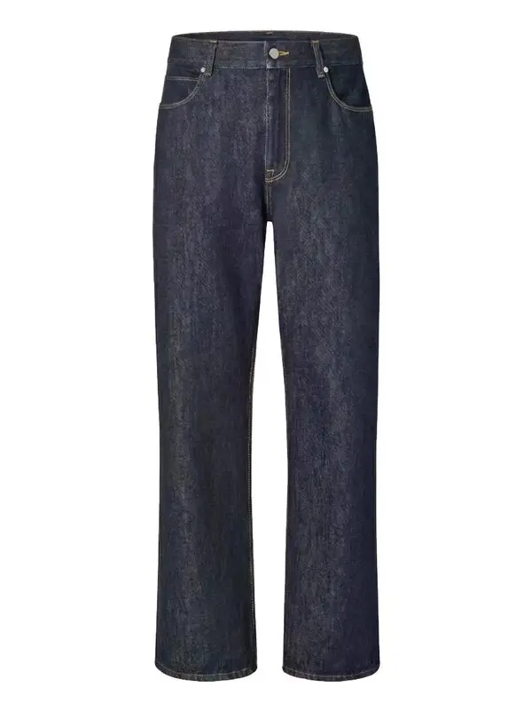 Fendi Logo Patch Jeans - Blue