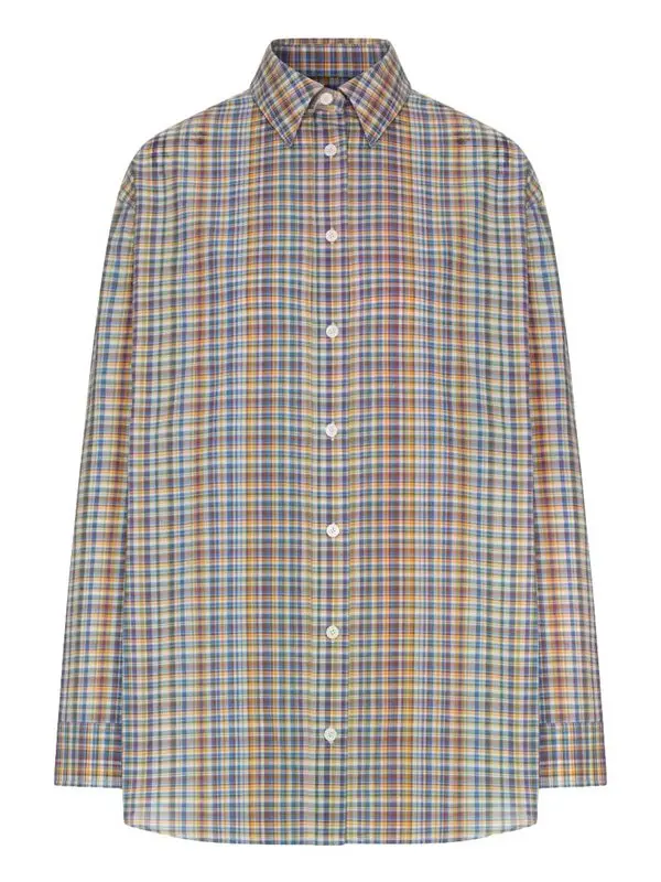 TOTEME Checked Button-down Shirt - Blue