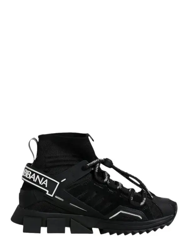 Dolce & Gabbana Sorrento Sock-style Sneakers - Black