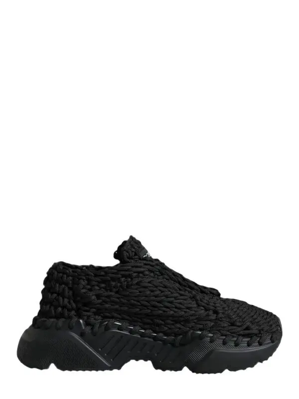 Dolce & Gabbana Daymaster Knitted Sneakers - Black