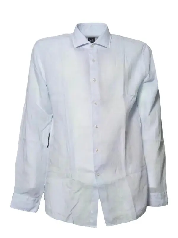 XE Long-sleeve Spread-collar Shirt - Blue