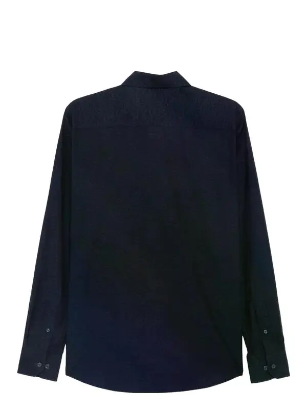 Karl Lagerfeld Floral-embroidered Shirt - Blue