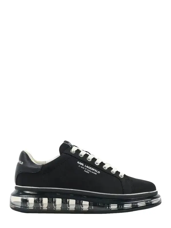 Karl Lagerfeld Logo-print Lace-up Sneakers - Black