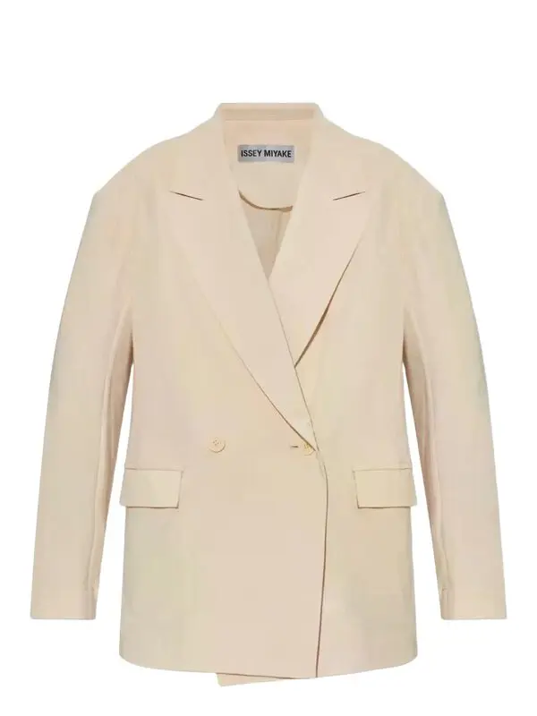 Issey Miyake Looped Double-breasted Blazer - Neutrals