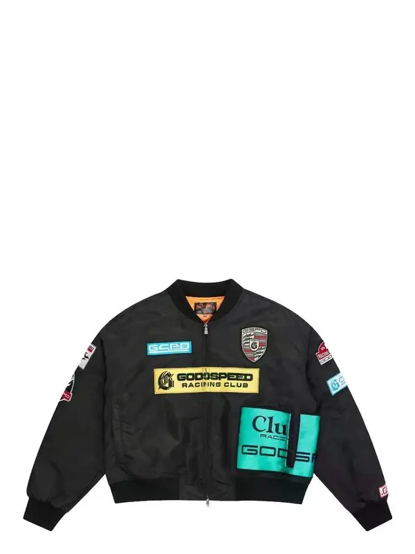 GODSPEED Multi-patch Bomber Jacket - Black