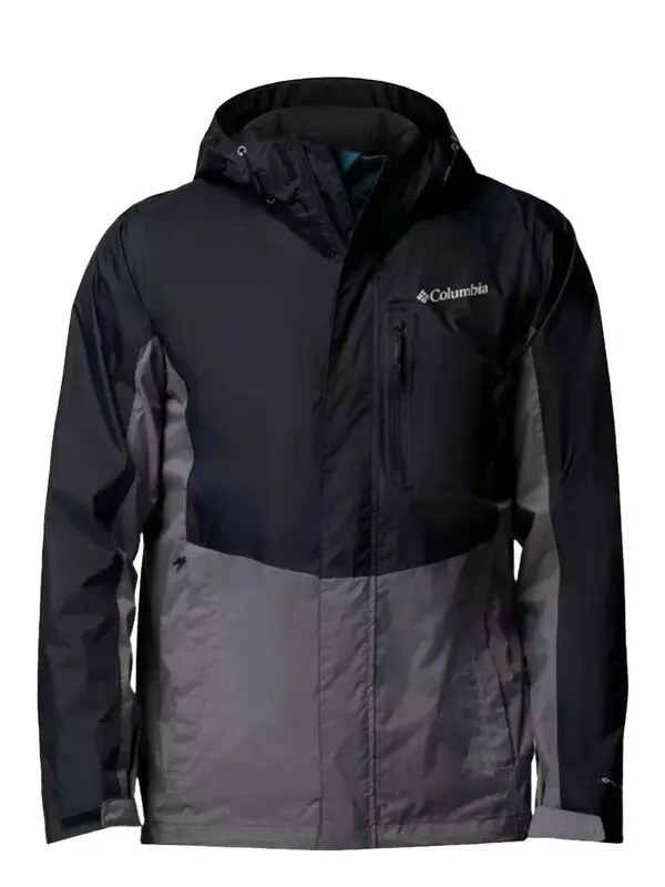 Columbia Hooded Colour-block Jacket - Grey