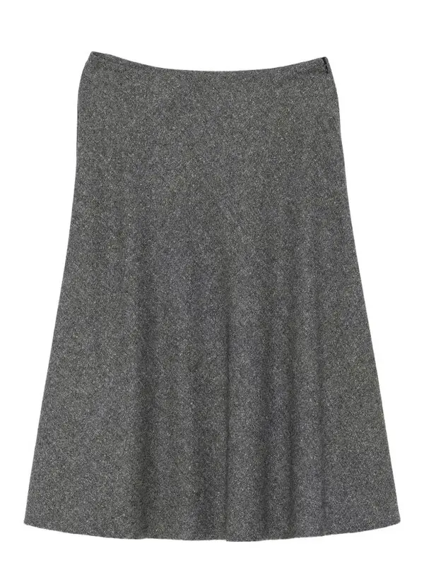 Tagliatore Flared Midi Skirt - Grey