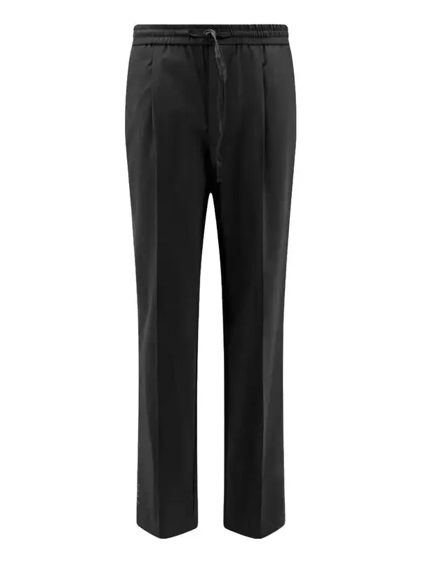 AMARANTO Drawstring Trousers - Black