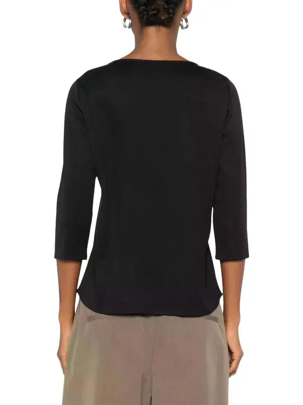 SHIRT C ZERO Three-quarter Sleeve T-shirt - Black