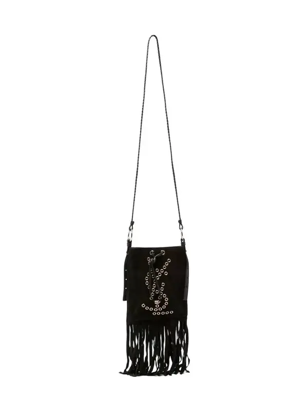 Saint Laurent 2002 Fringed Shoulder Bag - Brown