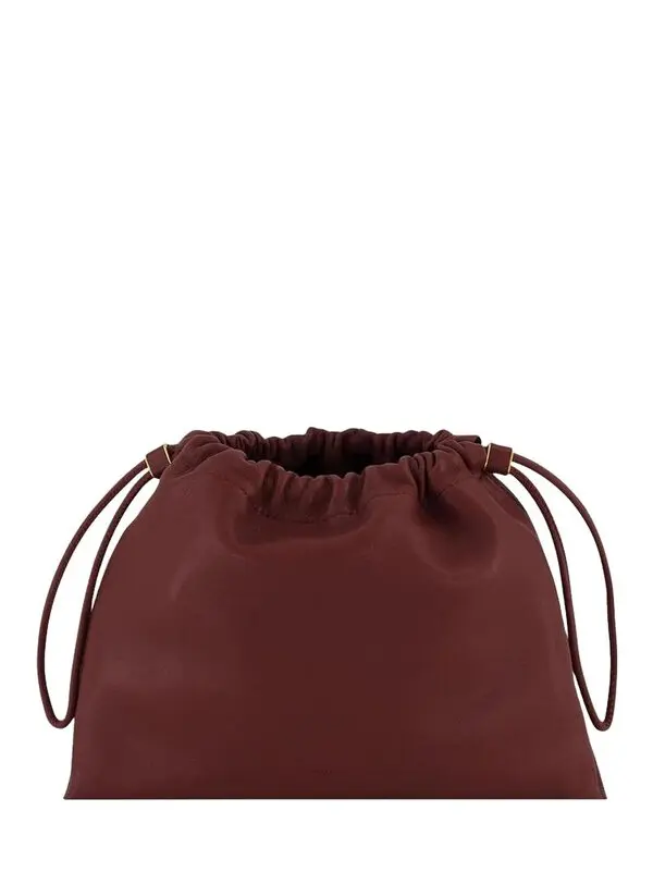 Vince Sarai Leather Drawstring Crossbody Bag - Sunset