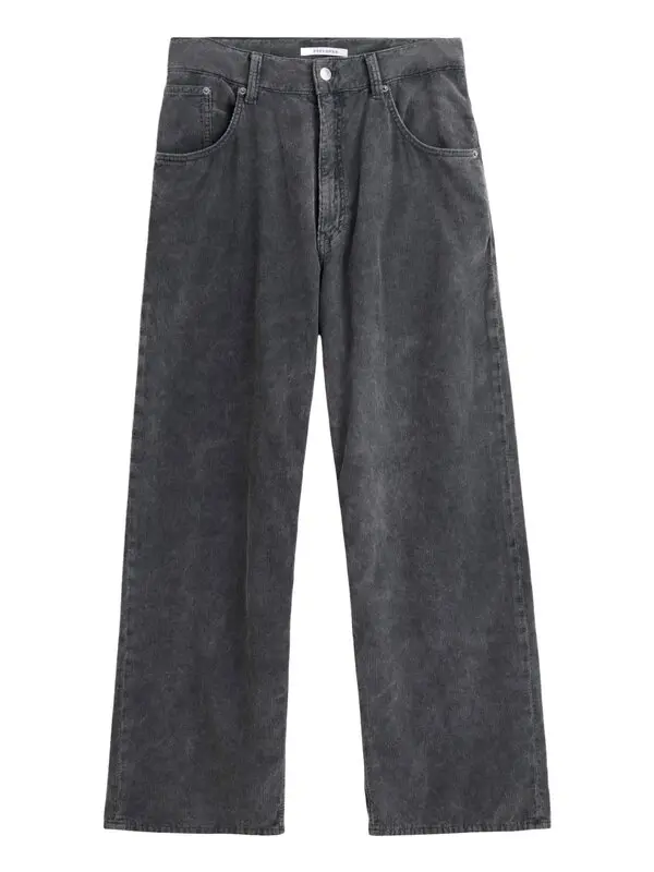 SUNFLOWER Wide Leg Casual Pants - Black