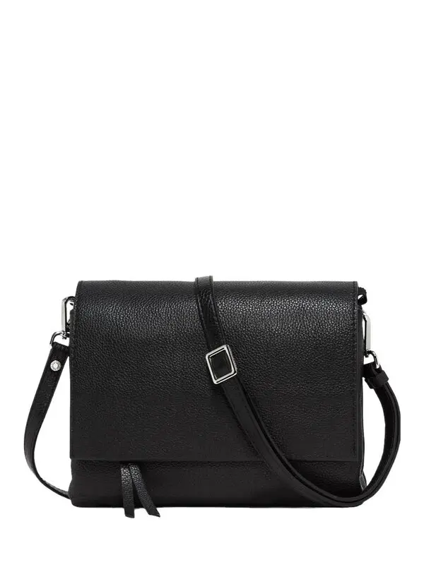 GIANNI CHIARINI Textured Leather Shoulder Bag - Black