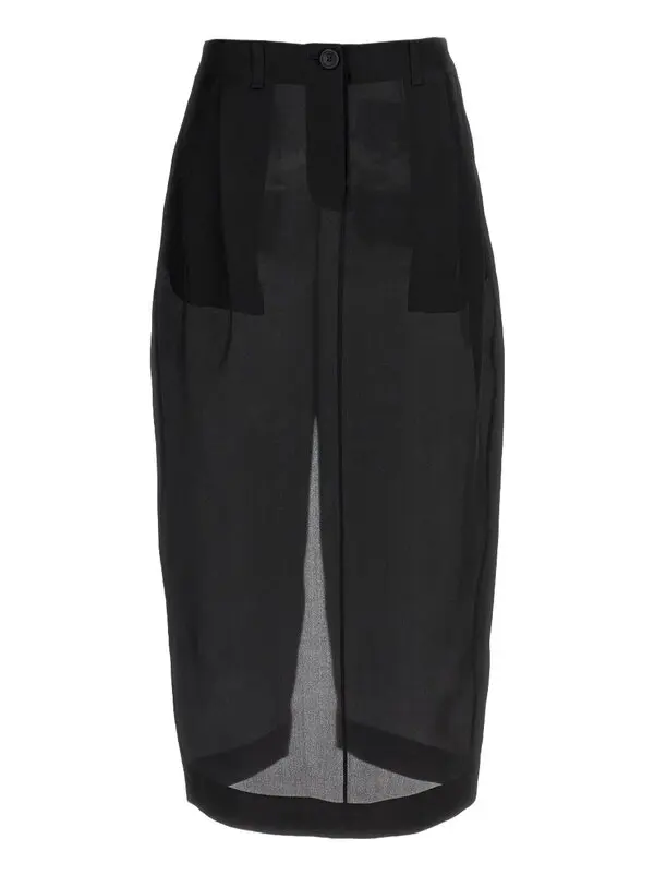 Khaite Lucian Maxi Skirt - Black