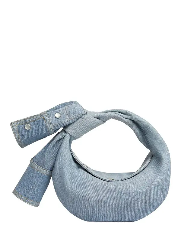 Bottega Veneta Mini Jodie Denim Bag - Gray