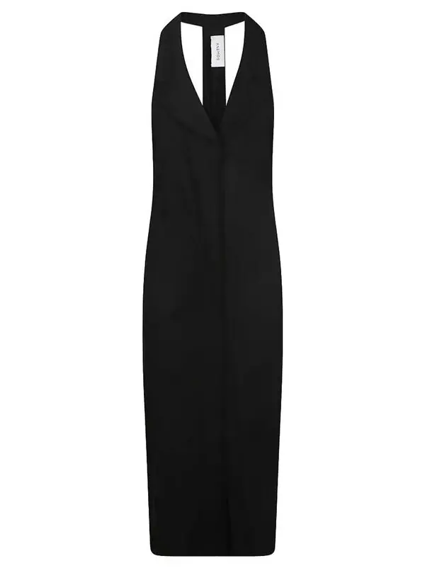 ANEMOS Halterneck Midi Dress - Black