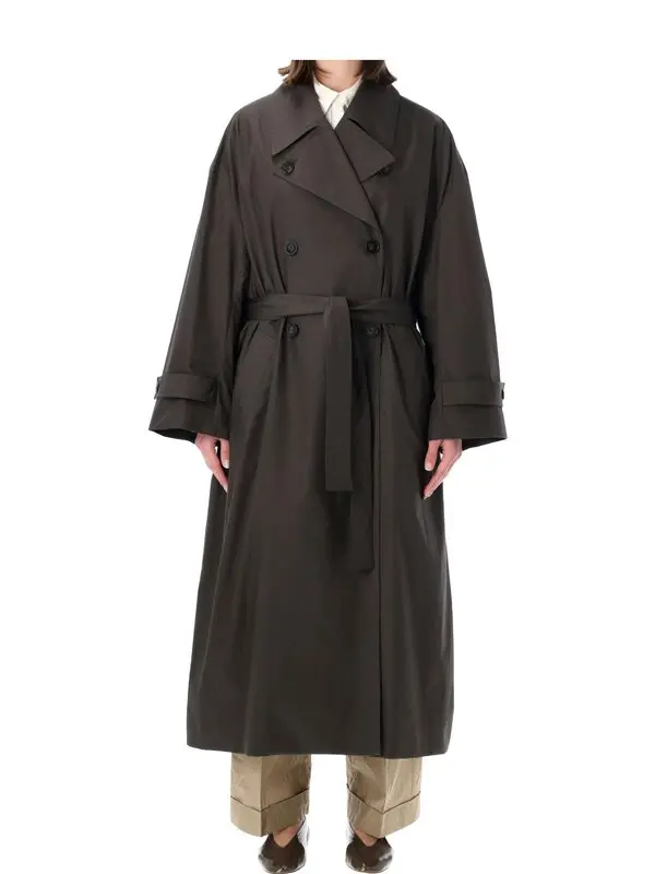Soeur Helio Belted Double-breasted Coat - Black