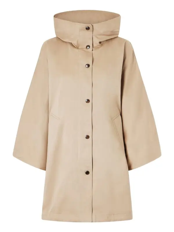 Brunello Cucinelli Long-sleeved Casual Jacket With Hood - Light Brown