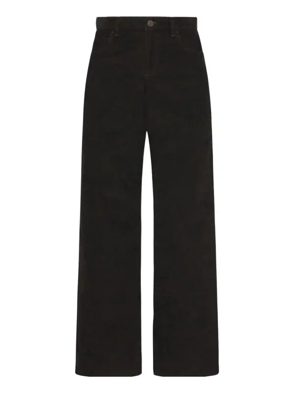 THE ROW Corduroy Straight-leg Trousers - Brown