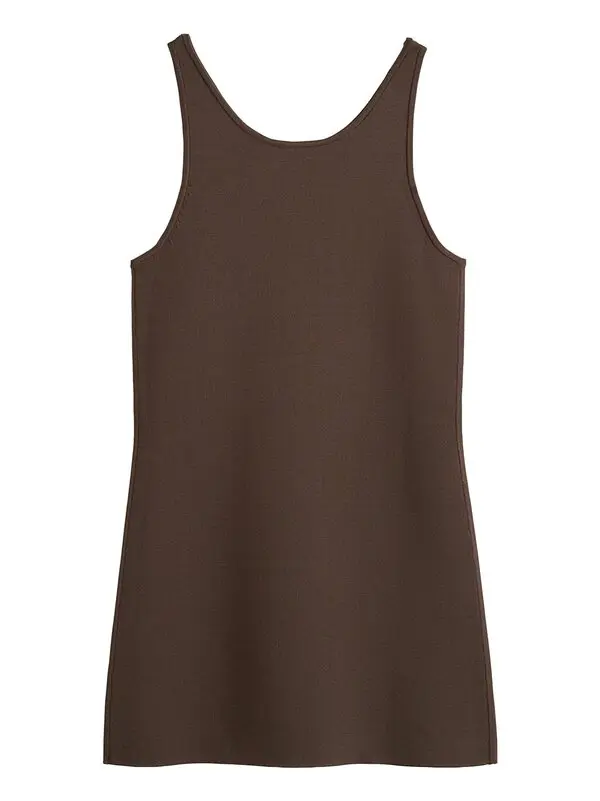 TOTEME Classic Compact Knit Tank Top - Brown