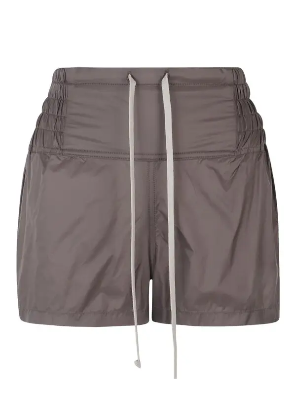 Rick Owens Drawstring High-rise Shorts - Gray