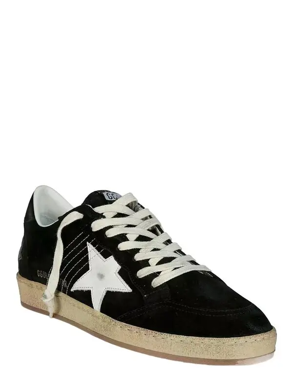 GOLDEN GOOSE Ball Star Suede Star Sneakers - Black