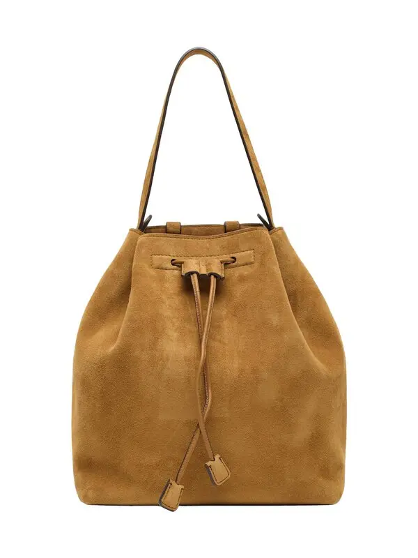 THE ROW Backpack 9 Suede Bag - Brown