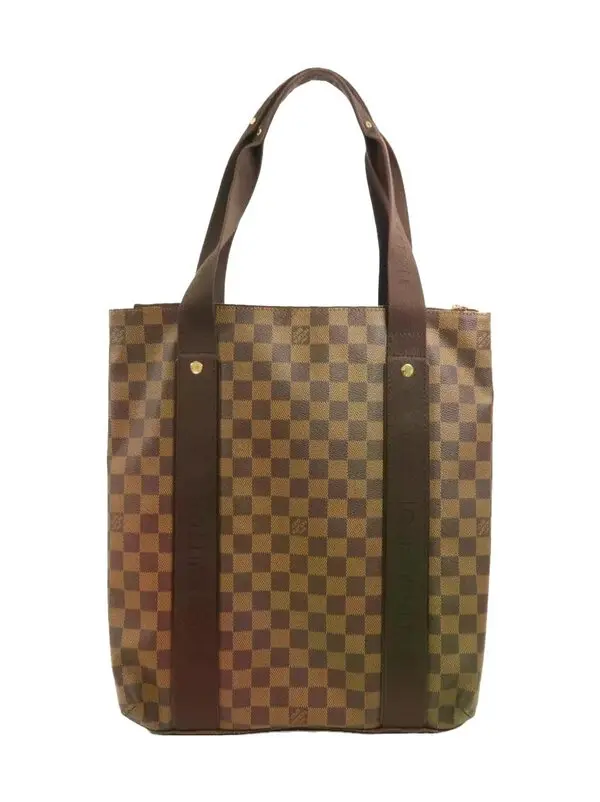 LOUIS VUITTON Beaubourg Damier Ebene Canvas Tote Bag - Brown