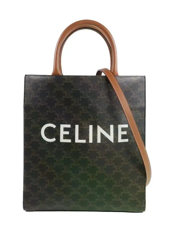 Celine Triomphe Cabas Tote Bag - Brown