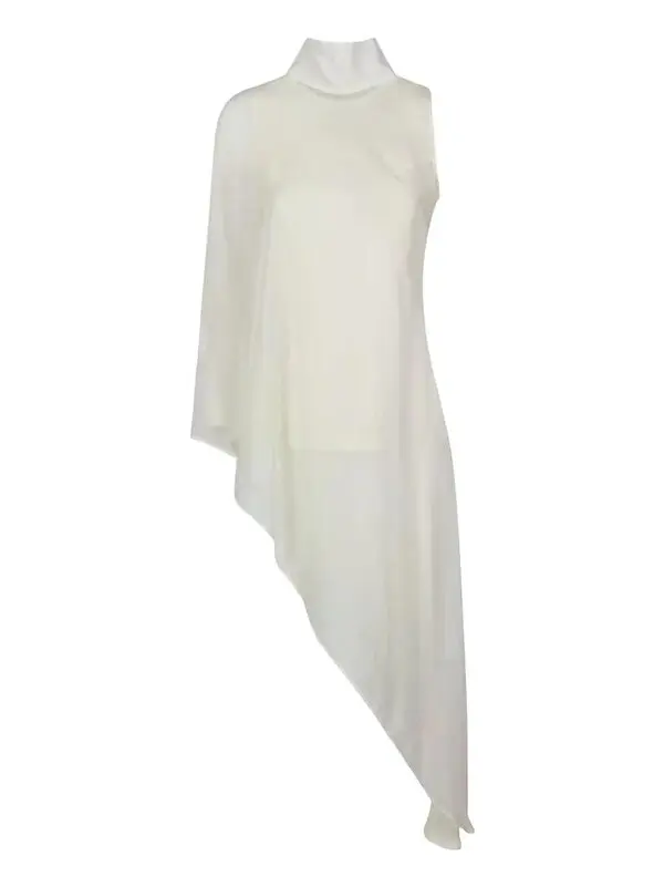 LA COLLECTION Milou Asymmetric Hem Blouse - Neutrals