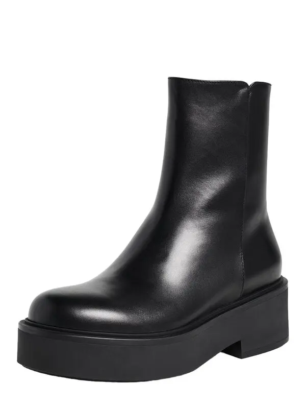 GIANVITO ROSSI Hiro Vitello Zip Up Boots - Black