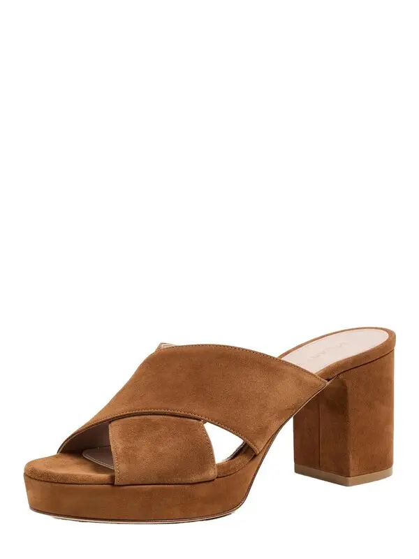 STUART WEITZMAN Dayna Platform Sandals - Boho Tan