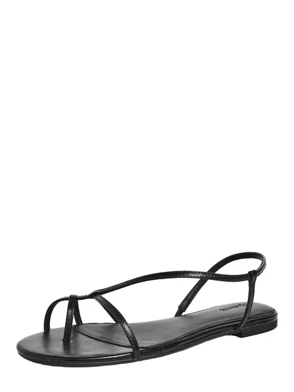 Madewell Iggy Strappy Leather Sandals - True Black