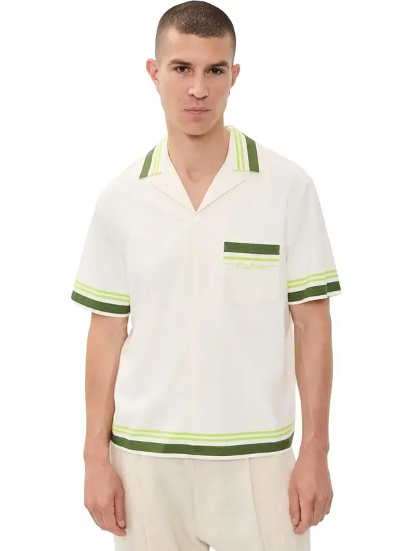 MALBON Ventura Camp Shirt - Cream
