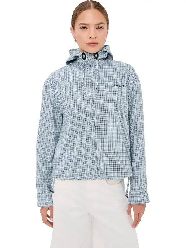 Acne Studios Summery Check Jacket - Blue/white