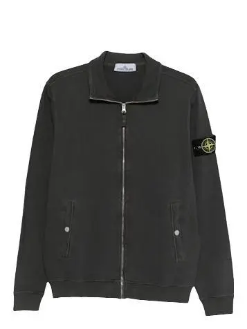 Stone Island Zip Up Cardigan - Charcoal