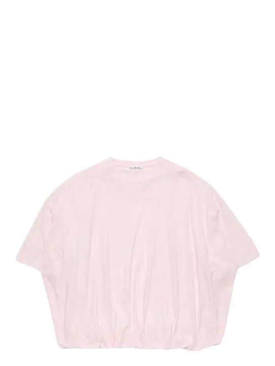 Acne Studios Gathered Logo T-shirt - Baby Pink