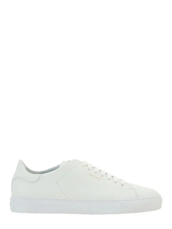 Axel Arigato Leather Sneakers With Round Toe And Lace-up Closure - White
